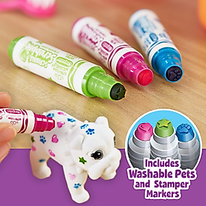 Crayola Scribble Scrubbie Pets Tattoo Shop, Toy Pet Playset, Gift for Kids, Age 3, 4, 5, 6