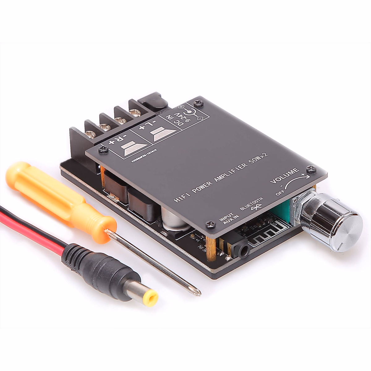Bluetooth Amplifier Board with TPA3116D2 Chip,50W+50W Peak Power Output Class D AMP Module for DIY Wireless Speaker