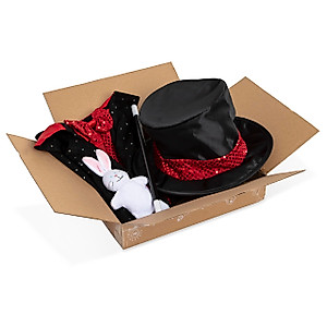 Melissa &amp; Doug unisex-children Magician Role Play Costume Set - Includes Hat, Cape, Wand, Magic Tricks Frustration-Free Packaging