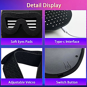 COKOTEE Led Mask, Light up Mask with Gesture Sensing, Face Transforming Masks for Halloween Festival Cosplay Costume Masquerade Parties, gifts