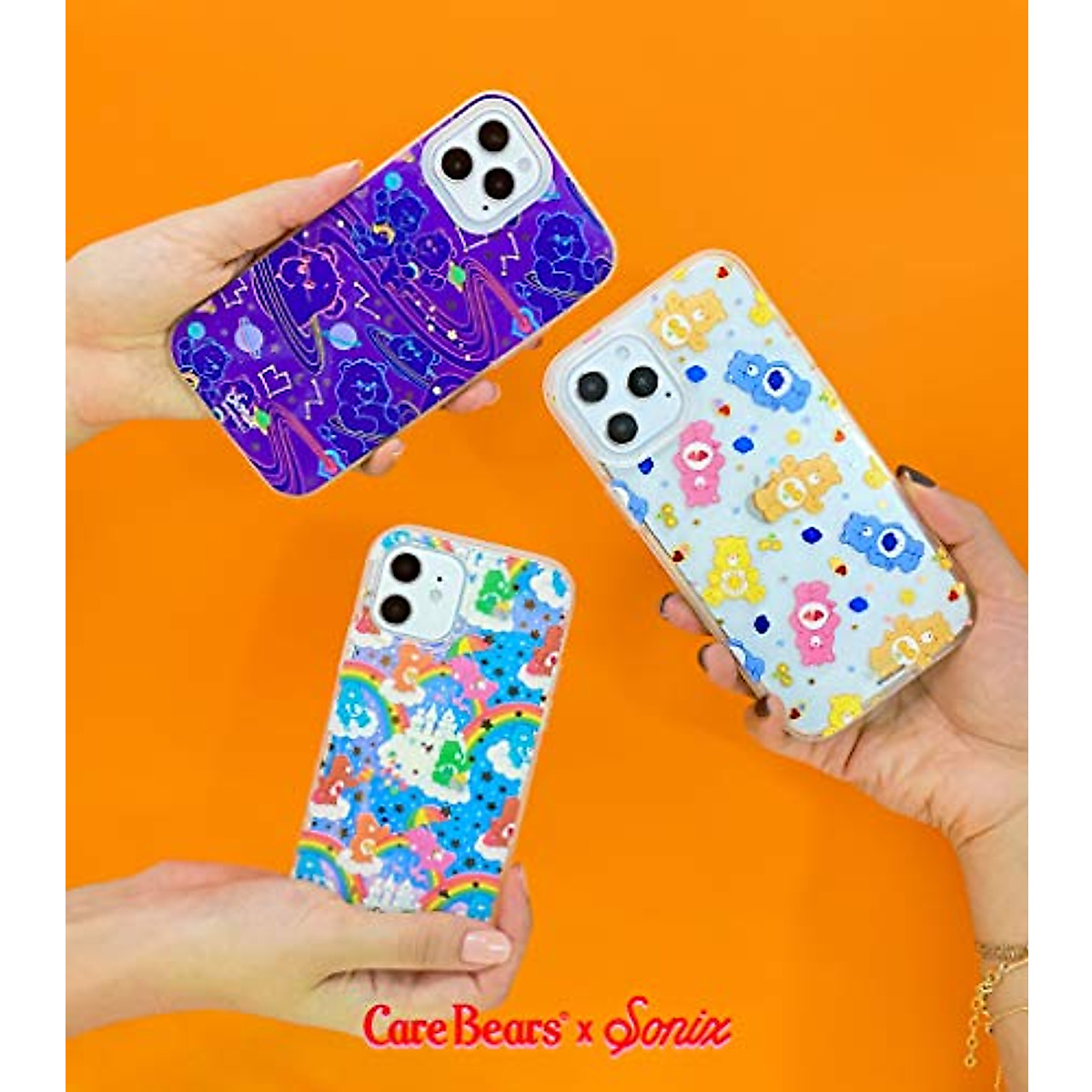 Sonix x Care Bears Care-a-Lot Case for iPhone 12mini [10ft Drop Tested] Women's Protective Cute Iridescent Rainbow Bears Clear Cover for Apple iPhone 12 Mini