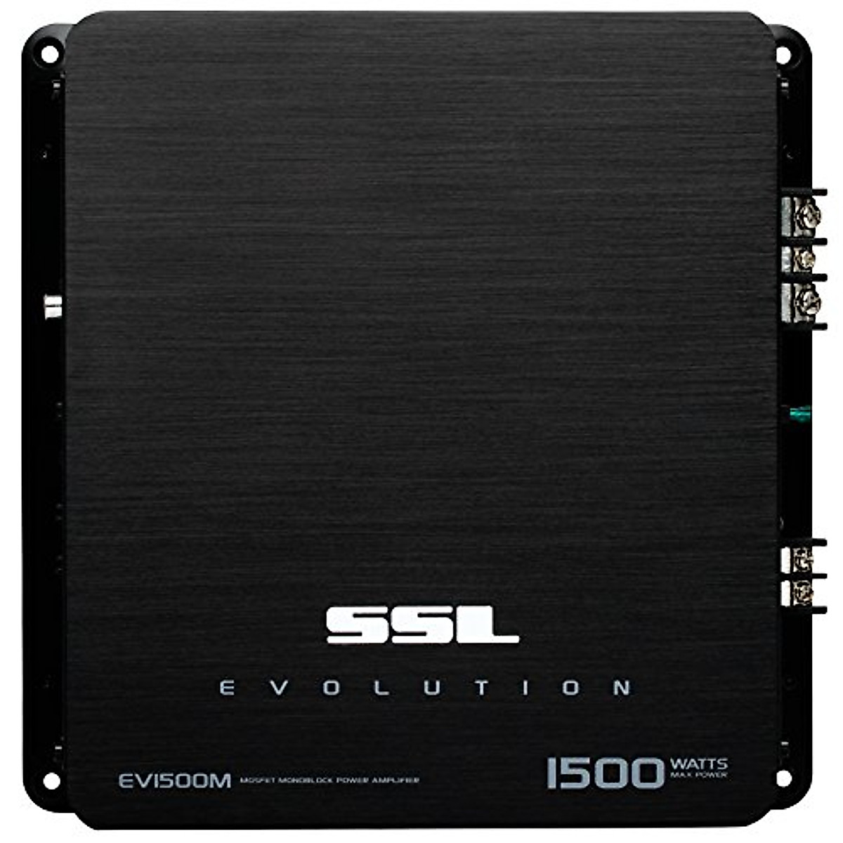 Sound Storm Laboratories EV1500M Evolution Series Car Audio Amplifier - 1500 High Output, Monoblock, Class A/B, 2 Ohm Stable, High/Low Level Inputs, Low Pass Crossover, Hook Up To Stereo and Subwoofer
