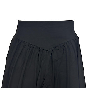 TAIKMD Kids Girls Harem Pants Dancewear Basic Classic Stretchy Loose Yoga Hip Hop Jazz Bootcut Latin Running Long Trousers (11-12, Black)