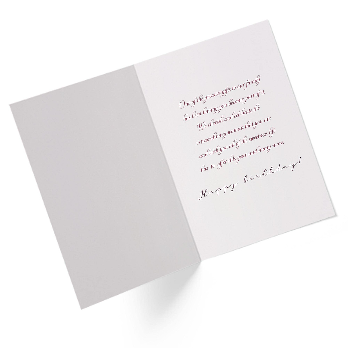 1Up Greetings | Happy Birthday Card for Daughter-In-Law | 5”x7.5” | (Single Card + Envelope)