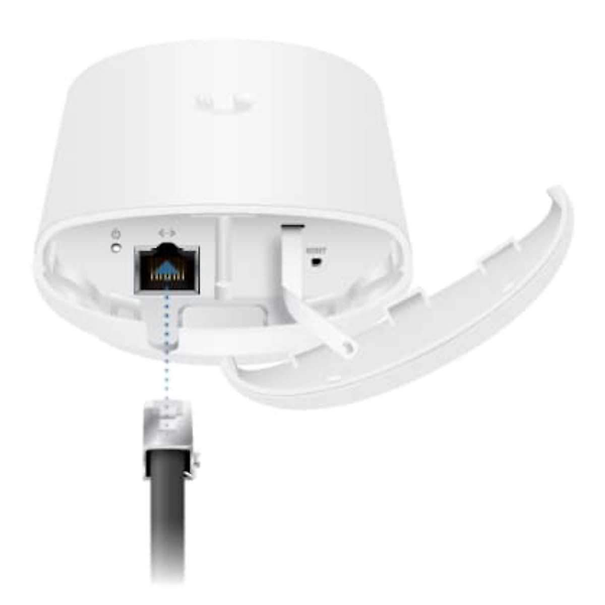 UBNT Networks NanoStation AC Loco Loco5AC-US 2 Pack Pre-Configured Loco5ac 5GHz 802.11ac airMAX Radio 450Mbps Wireless Bridge (2-Pack) with PoE POE-24-7W-G Included Ready to Install, White
