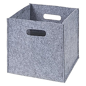 Sammy & Lou Felt Storage Cube, Gray