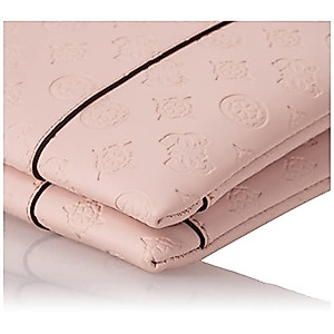 GUESS womens Noelle Double Zip Crossbody, Light Rose Logo, one size US
