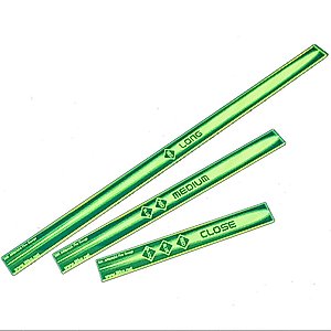 LITKO Multi Range Gauge Set | Long | Close | Medium | Compatible with Star Wars: Armada | 3 Pack (Fluorescent Green)