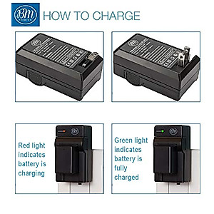 BM Premium BP-718 Battery and Charger for Canon Vixia HFR80, HFR82, HFR800, HFM50, HFM52, HFM500, HFR30, HFR32, HFR300, HFR40, HFR42, HFR400, HFR50, HFR52, HFR500, HFR60, HFR62, HFR600, HFR70, HFR72, HFR700