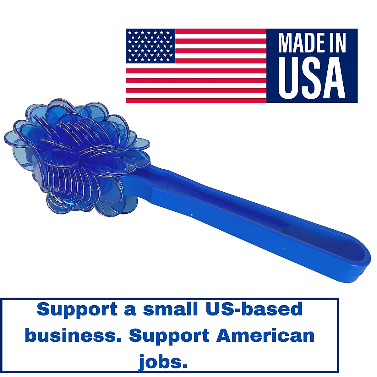 MR CHIPS Made in USA Magnetic Wand with 100 Bingo Plus Extra Blue Chips