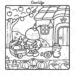 Cozy Friends: Coloring Book for Adults and Teens Featuring Super Cute Animal Characters with Easy and Simple Designs for Relaxation