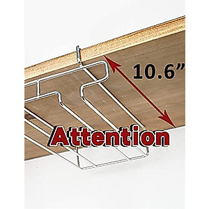 Wine Glass Shelf, Upside-down Home Goblet Iron Art Shelf, Wine Glass Hanging Storage Rack 3 Rows (Size : 2)