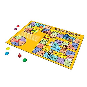 Junior Learning Phonics Board Games Set, 6 Counters, Ages 4-5, Language Skills, Pre K-K, Medium