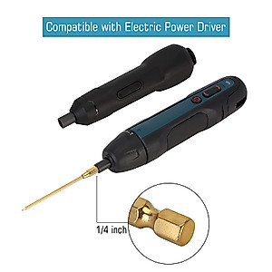 INJORA 4 in 1 RC Hex Screw Driver Set, 1/4" Drive Hex Bit Set, Allen Wrenches Sets 1.5mm 2.0mm 2.5mm 3mm with Cross Wrench, RC Car Tool Kit for TRX4 Arrma Helicopter Drone Boat