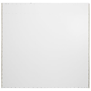 Design House 597484 Cyprus Medicine Cabinet – Durable Pre-Assembled – Bathroom Wall Cabinet with Frameless Mirrored Doors, 24.5-Inch – 4.4" X 24.5" X 25", White/Clear, 1 Count