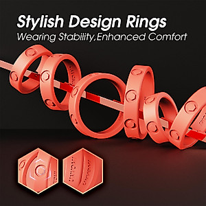 6 PCS Penis Ring Set, 6 Different Sizes Silicone Adult Cock Ring Sex Toy for Men - Cock Ring for Couple Game Pleasure with Soft Material for Enhancing Long Erection & Training