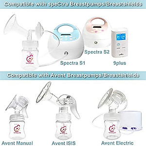 Nenesupply 9oz Wide Neck Breast Pump Bottles Use as Bottles for Pumping with Spectra S1 Spectra S2 9 Plus Breast Pumps. Pump Bottles for Spectra Pump. Breastmilk Storage and Collection Bottles