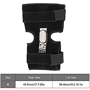 Jiawu Knee Immobilizer, Superior Rehabilitation Support Lightweight Knee Brace for Instabilities for Meniscus Injury for Ligament(Right leg, M)