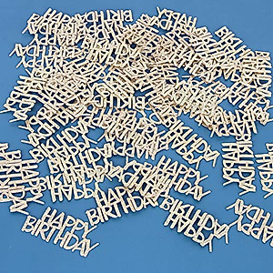 Halodete Happy Birthday Confetti - Birthday Party Table Decorations Gold Glitter Confetti, Table Scatter Confetti Decorations for Baby Shower Birthday Party