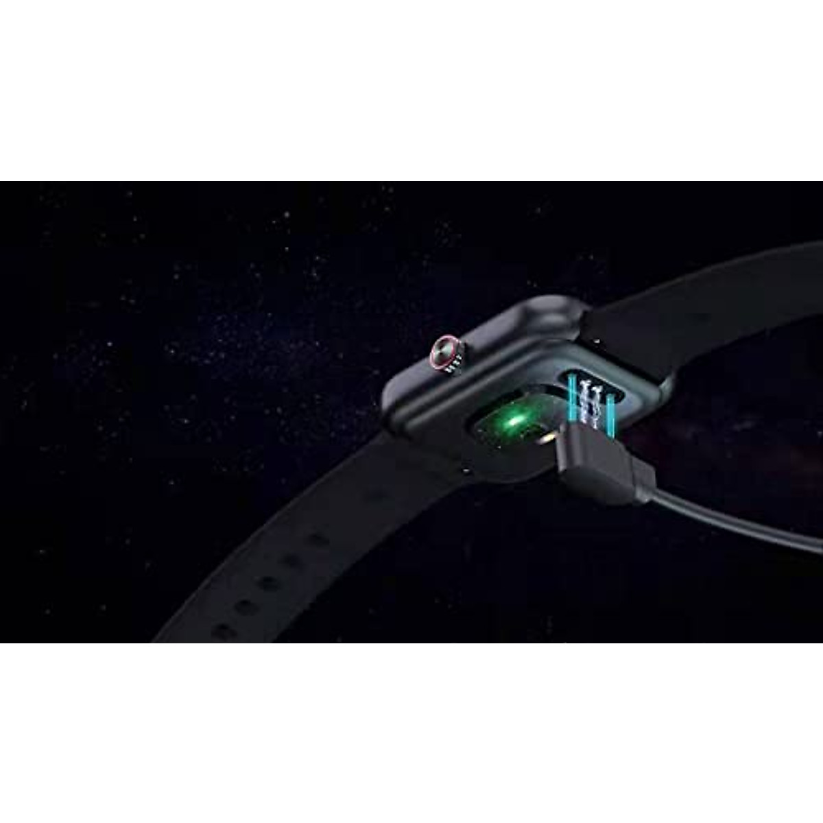 Smart Watch Charger Magnetic Compatible with YAMAY Willful Letsfit Letscom, Magnetic USB Charging Cable for Umidigi Uwatch 3S 3 2 2S Urun smartwatch (Black)