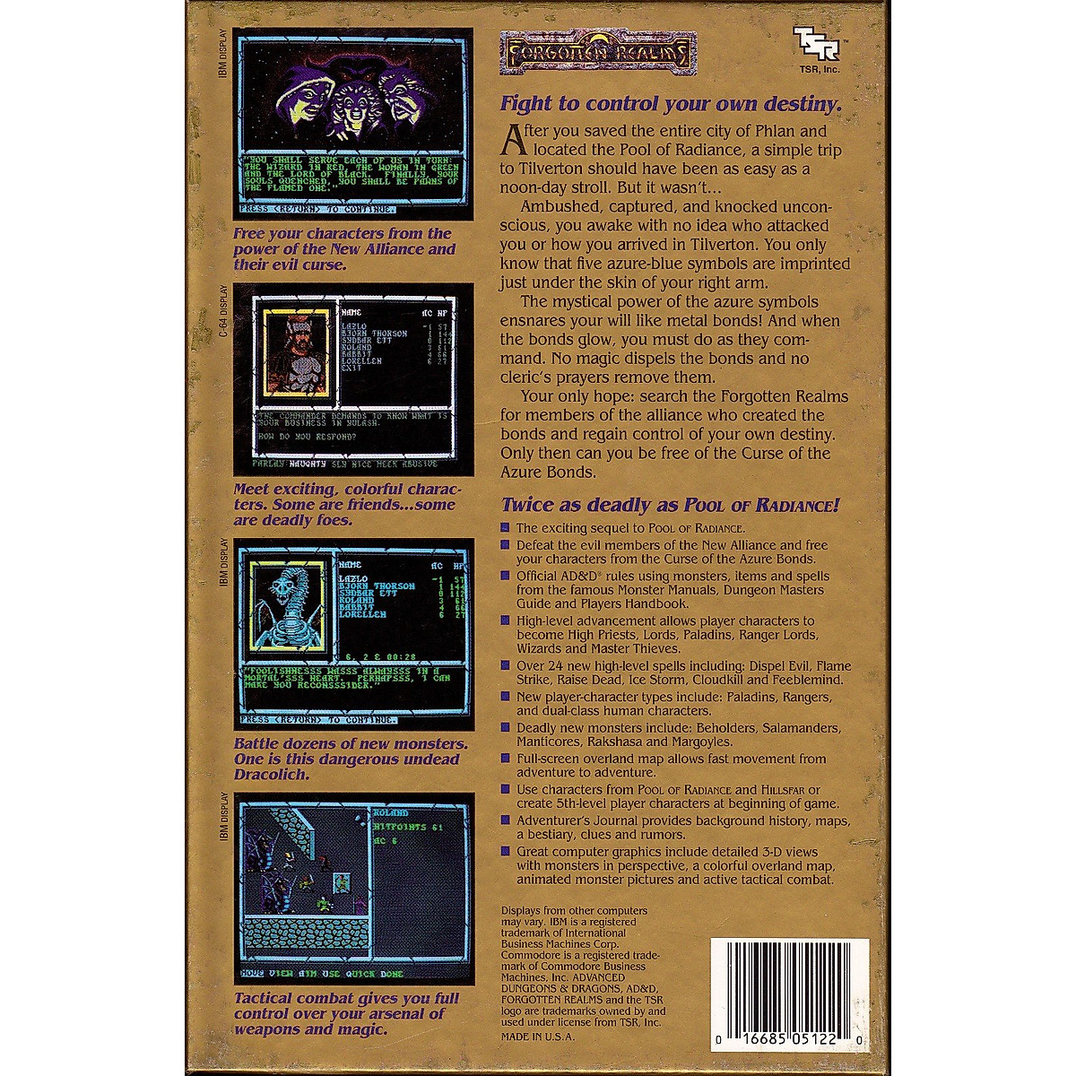 Curse of the Azure Bonds - Commodore 64