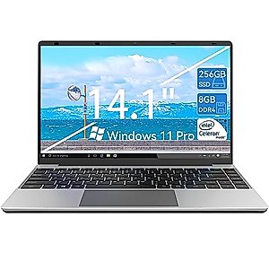 ANTEMPER 14.1 inch Laptop, 8GB RAM 256GB SSD, Windows 11 Laptop with Intel Celeron N4020C(up to 2.8GHz), FHD IPS Display, Mini HDMI, 2.4/5.0G WiFi, USB3.0, Webcam, TF Card, Full-Featured Type-c