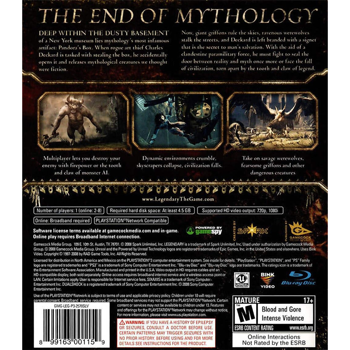 Legendary - Playstation 3