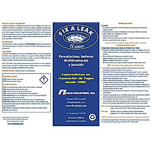Fix-A-Leak by Marlig for Swimming Pool Spa Hot Tub Leaks 32 oz,White