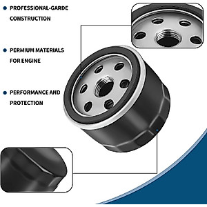JICHEKU 499486 698754 273638 Air Filter AM125424 492932 696854 Oil Filter Fit for JD L120 L111 LA130 D140 D130 LA120 LA140 L118 LA135 LA145 BS 499486S 695667 273638S 18-26HP Intek V-Twins Engine