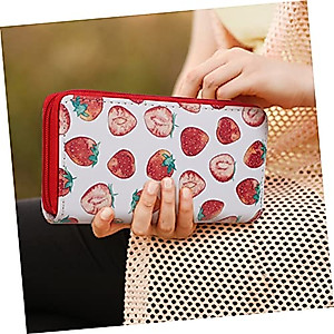 Cabilock Leather Wallet 5pcs wallet strawberry purse girl gifts kawaii plant accessories girls gifts fruit Ornament Miss leather Purses
