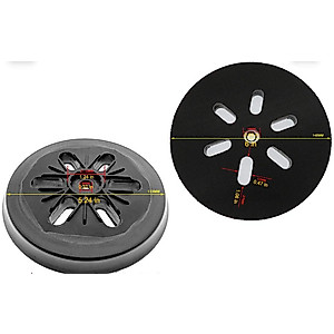 MTP Brand RS6046 6" Hook and Loop Hard Sanding Pad Sander Backing Pad 6-Hole Replacement for Bosch 1250DEVS 3727DEVS ROS65VC (1)