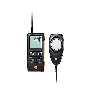 Testo 545 Digital Lux Meter – Light Meter Handheld for Light Illuminance Measurement in Workplaces – Range of up to 100,000 Lux – Luxometer with App Compatibility