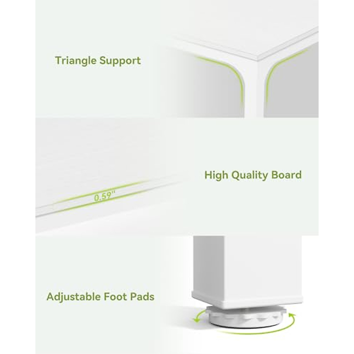 LITTLE TREE Two Person Desk, 78.7 Inches Extra Long Computer Desk, Wooden Large Office Desk with Strong Metal Legs, Double Desk for 2 People, Writing Table Study Desk for Home Office, White