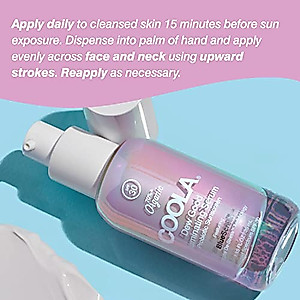 COOLA Organic Dew Good Illuminating Probiotic Serum with SPF 30, Dermatologist Tested Sunscreen with Plant-Derived BlueScreen Digital De-Stress Technology, 1.15 Fl Oz