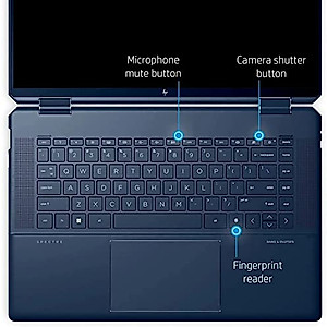 Spectre x360 16" 2-in-1 3K QHD+ Touchscreen (Intel 12th Gen i7-12700H, 16GB RAM, 512GB SSD, Stylus) Home & Business Laptop, Long-Battery Life, Fingerprint, Backlit, Thunderbolt 4, Win 11 Home