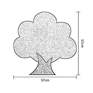 Lucky Tree Felt Board, Message Board Wall Sticker, Cork Board Photo Wall, Kindergarten Background Board, Bulletin Board DIY