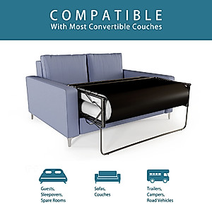 Rinkai-S 4.7 Inch Cool Gel Memory Foam Mattress Replacement with Washable Cover for Sleeper Sofa and Couch Beds, Full Size, CertiPUR-US Certified (Sofa Not Included)