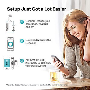 TP-Link Deco Powerline Hybrid Mesh WiFi System –Up to 6,000 sq.ft Whole Home Coverage, WiFi Router/Extender Replacement,Signal Through Walls, Seamless Roaming, Parental Controls(Deco P9) (Renewed)