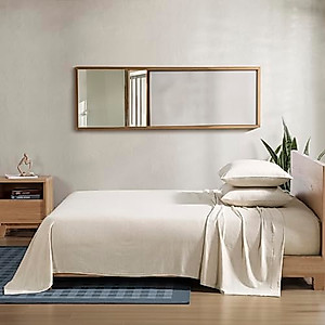 Brielle Home Jersey Knit Cotton Sheet Set - Breathable, Soft, T-Shirt Fabric - Heather Taupe, Queen