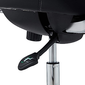 Modway Edge Drafting Chair - Reception Desk Chair - Flip-Up Arm Drafting Chair in Black