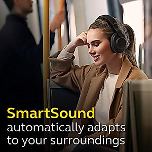 Jabra Elite 85h Wireless Noise-Canceling Headphones, Titanium Black – Over Ear Bluetooth Headphones Compatible with iPhone & Android - Built-in Microphone, Long Battery Life - Rain & Water Resistant