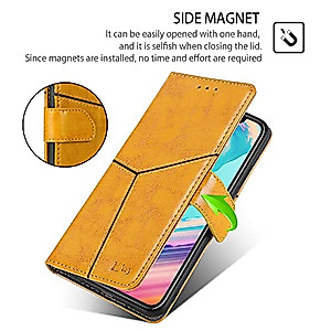 Fansipro Wallet Folio Case for Oppo Reno 2, Premium PU Leather Slim Fit Cover for Reno 2, 3 Card Slots, Good Design, Golden
