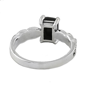 NOVICA Artisan Handmade Onyx Cocktail Ring Sterling Silver Starry Midnight Black Marcasite Grey Thailand Gemstone Birthstone [ring Front 0.3 in L x 0.2 in W Band Width 4 mm W] ' Starry Midnight'