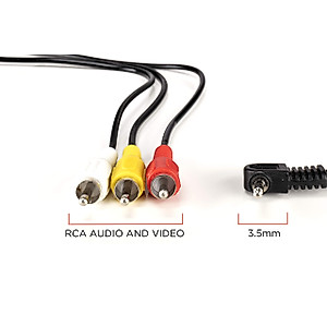 THE CIMPLE CO 3.5mm Male Jack to RCA Male Video and Audio Cable - Compatible with Roku and Tivo - NOT for Cameras - Composite Video Cable Connector (Red White Yellow) - 6 Feet