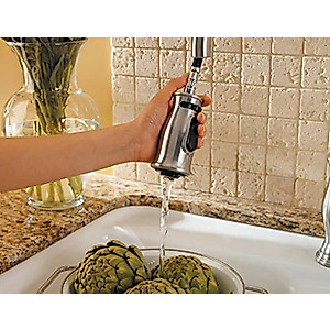 Pfister GT529-TMC GT529-TMC Hanover 1-Handle Pull-Down Kitchen Faucet with Soap Dispenser, Chrome