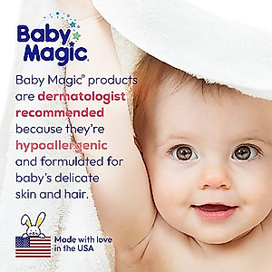 Baby Magic Gentle Baby Lotion, Vitamins & Aloe, Free of Parabens, Phthalates, Sulfates and Dyes, Camellia Oil & Marshmallow Root Original Scent, 16.5 Fl Oz