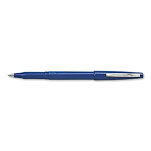 Pentel Rolling Writer Roller Ball Capped Pen, Blue Ink, Medium Point, Dozen, DZ - PENR100C