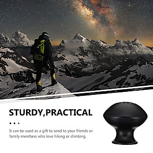 ifundom Trekking Pole Caps Universal Hiking Pole Caps Trekking Stick Tips with Compass for Walking Climbing Hiking Sticks Accessory