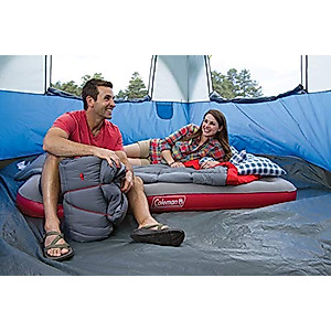 Coleman Air Mattress | QuickBed Single High Air Bed, Full , Red and Gray