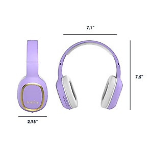 Packed Party Wireless Pink Bluetooth Headphones (Purple)